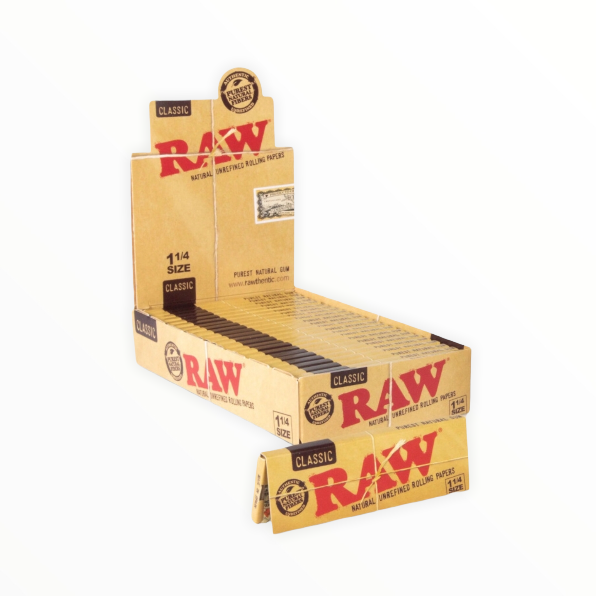 RAW Classic 1¼ صندوق ورق راو كلاسيك – AZ SMOKER